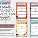 Music Class Lesson Plan Templates | Editable on Canva and Printable ...