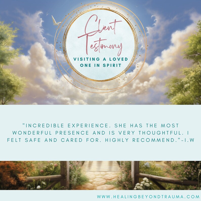 Visiting A Loved One in Spirit virtual Session - Etsy