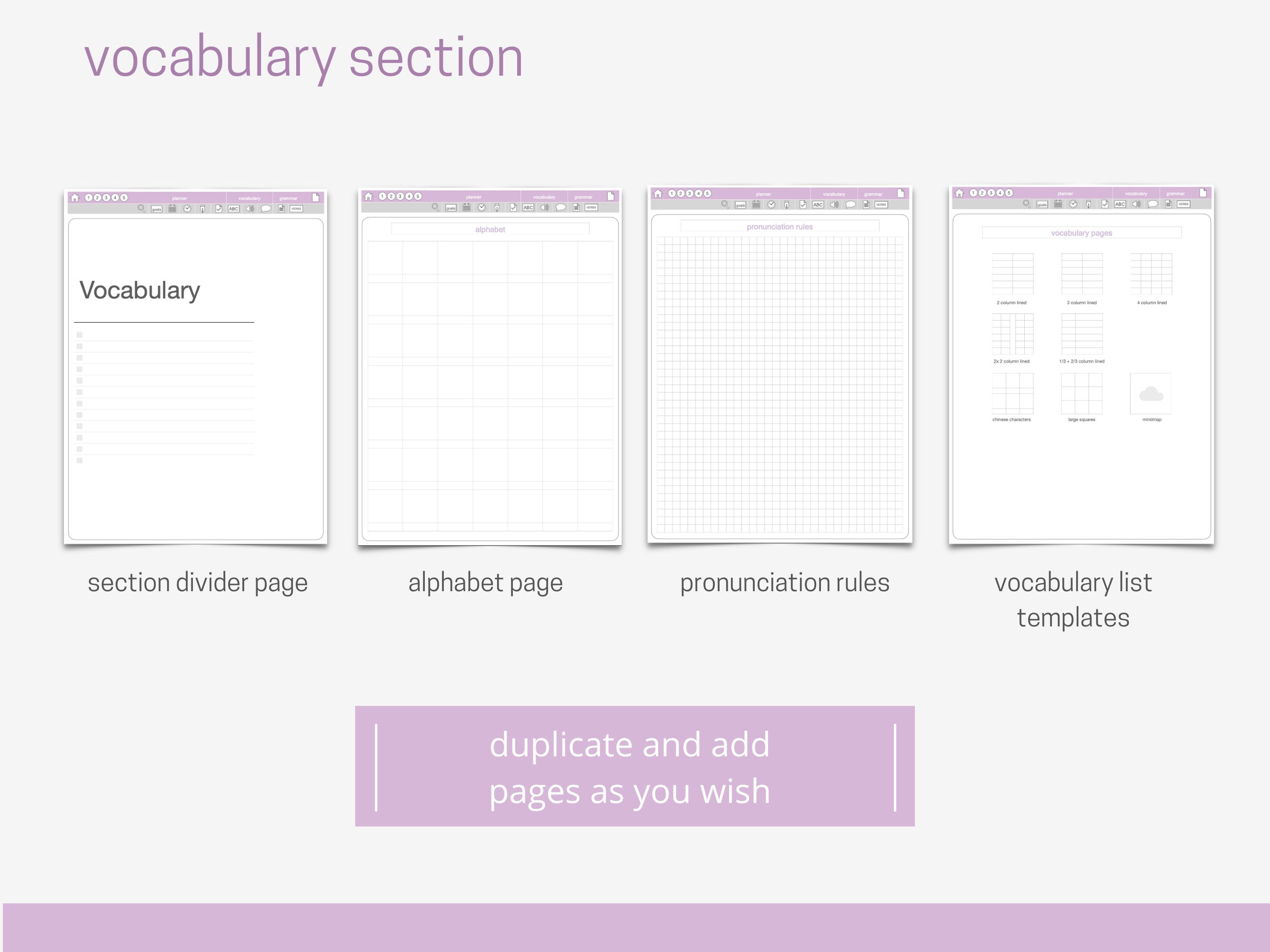 Digital Language Study Notebook Digital Language Study - Etsy