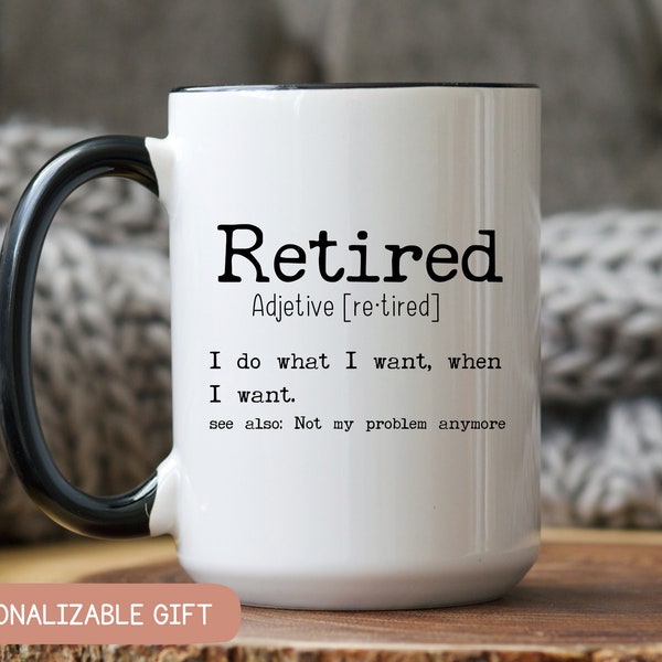 Retirement Mug - Etsy