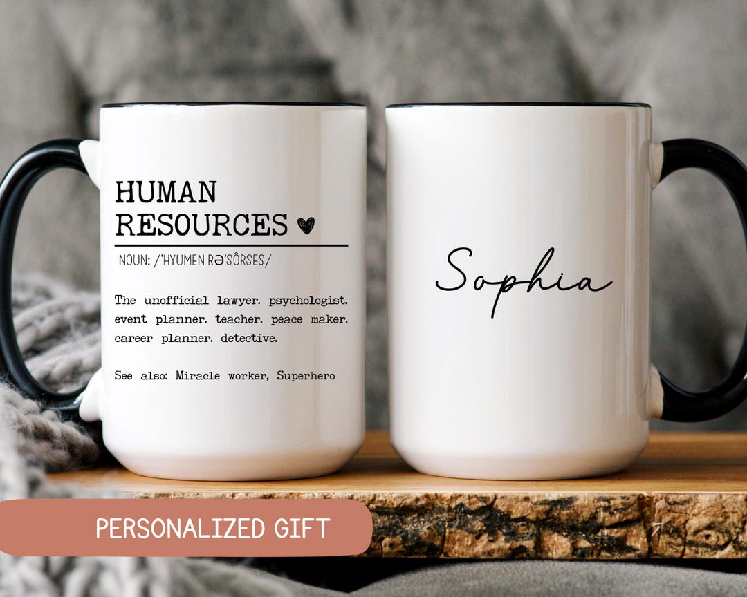 Custom Human Resources Definition Mug, Personalized HR Mug, HR ...