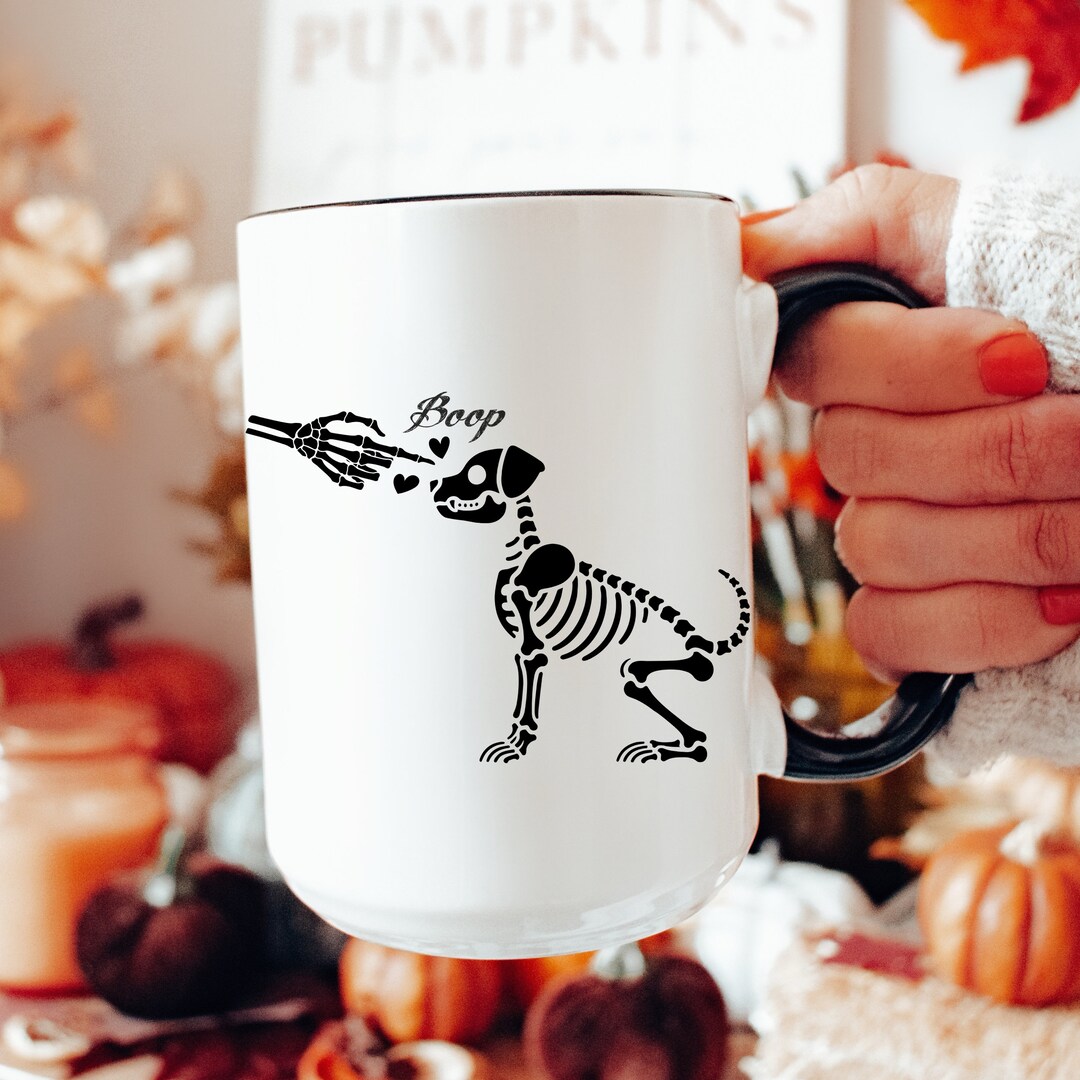 Dog Skeleton Mug, Funny Dog Coffe Cup, Dog Lover Gifts, Dog Mom Mug ...