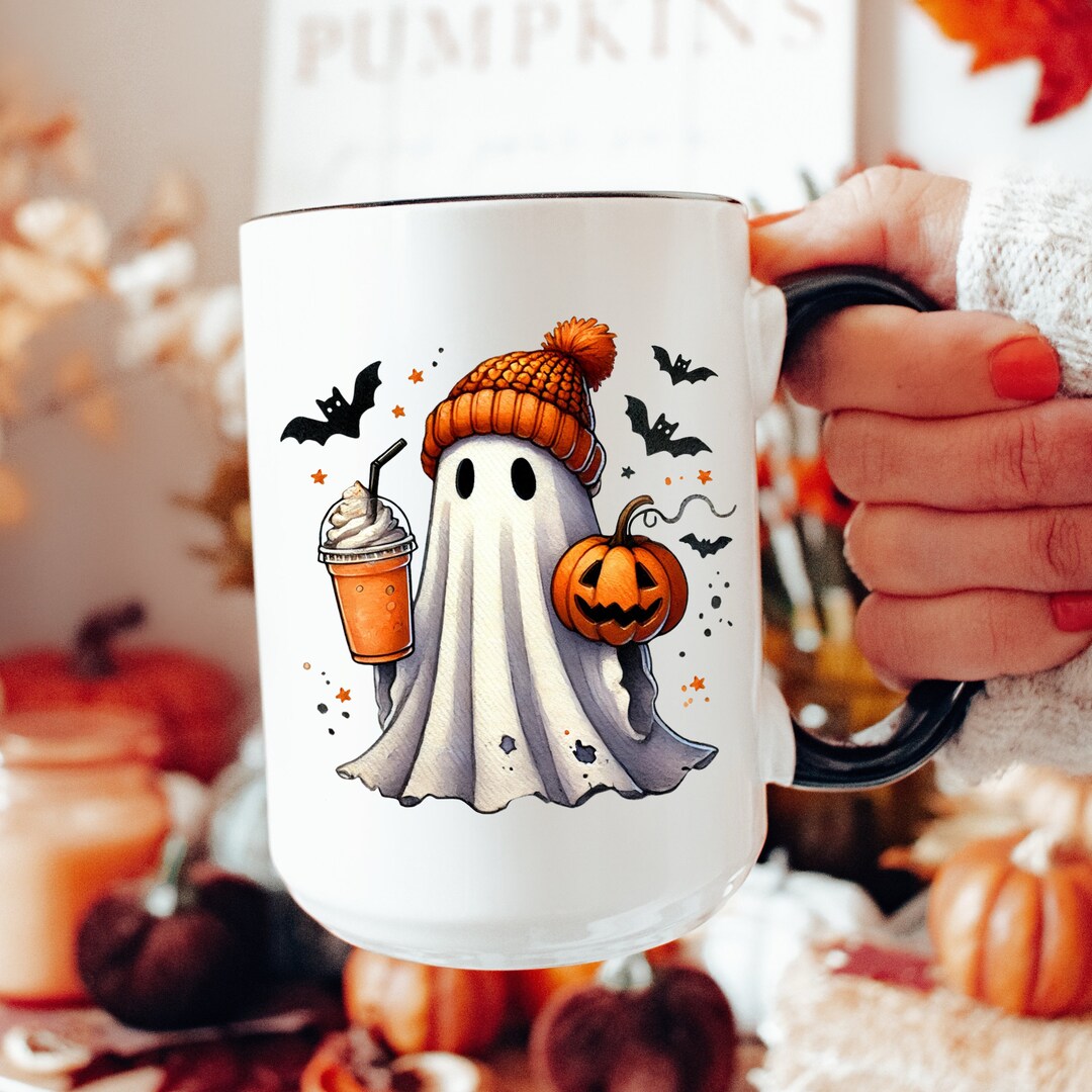 Halloween Ghost Coffee Mug, Halloween Housewarming Gift, Cute Spooky ...