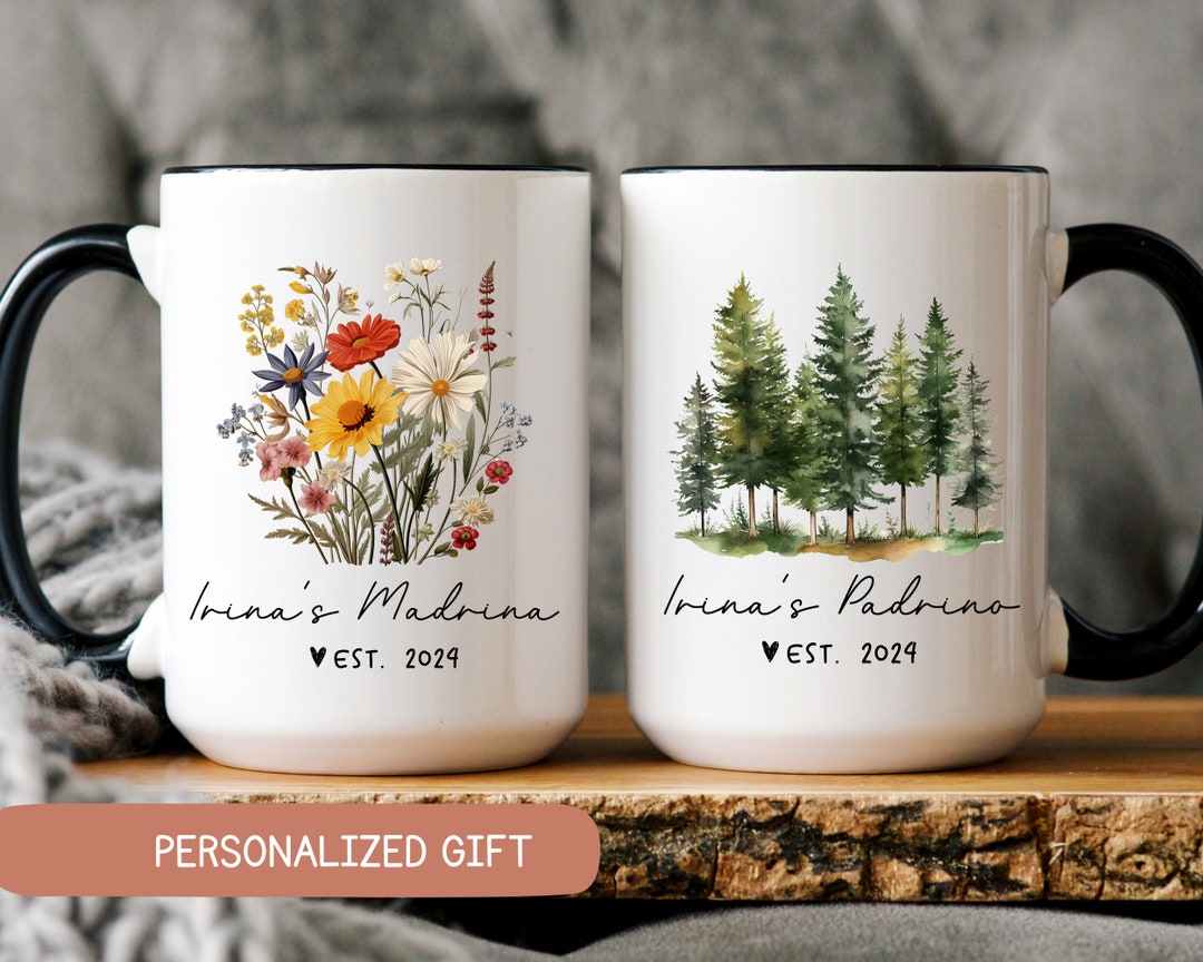 Custom Padrinos Proposal in Spanish Bautizo, Godparents Proposal Gift ...