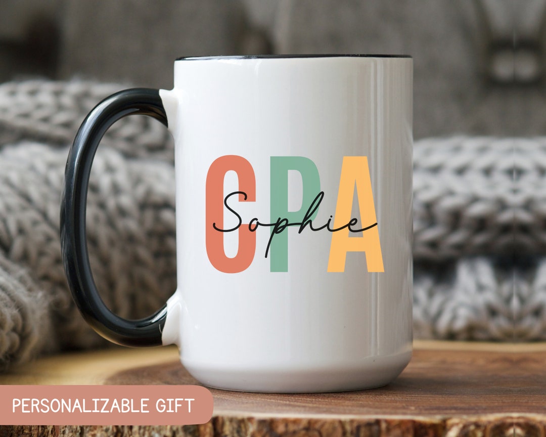 Personalized CPA Gift, Accountant CPA Gift, Tax Prep Mug Gift Idea for ...