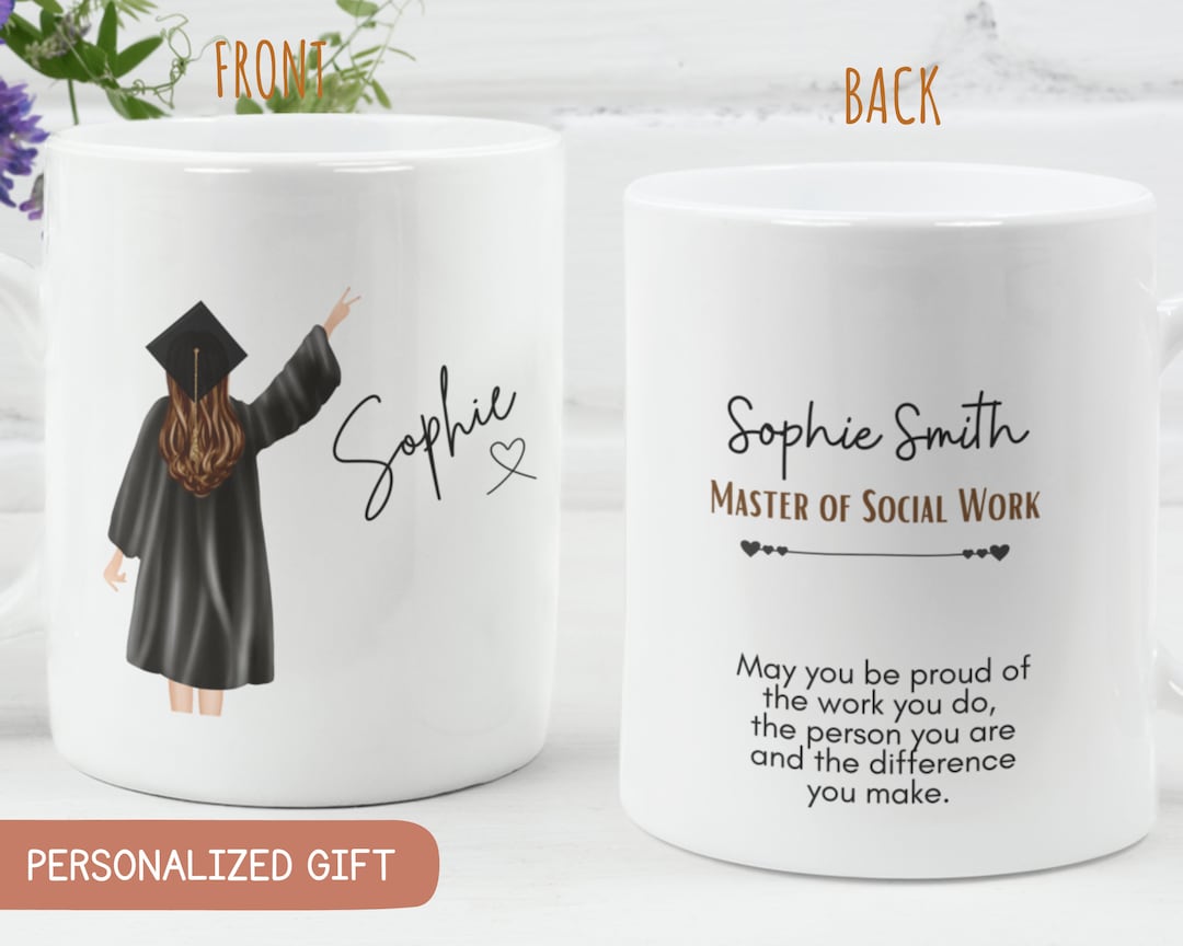 Personalized Master Social Worker Graduation Gift, Future Social Worker ...