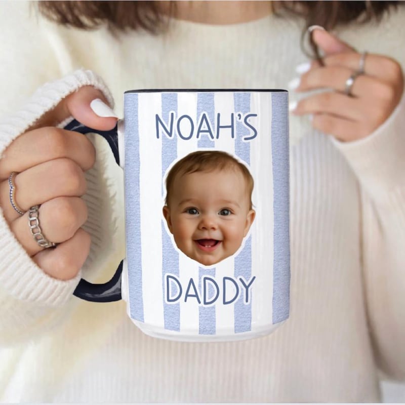 Baby Face Mug Striped - Etsy