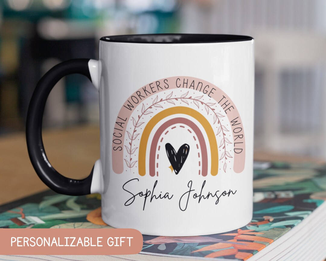 Custom Social Worker Gift, Social Worker Mug,social Work Graduation ...
