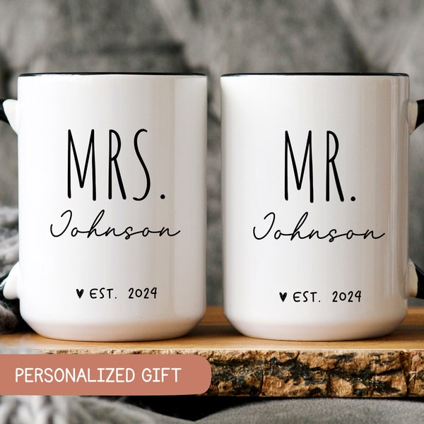 Mr and Mrs Coffee Mugs - Etsy