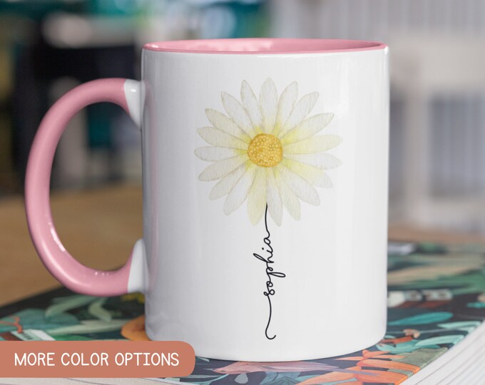 Daisy Mug, Daisy Gifts, Daisy Flower Cup, Daisy Flower Coffee Mug ...