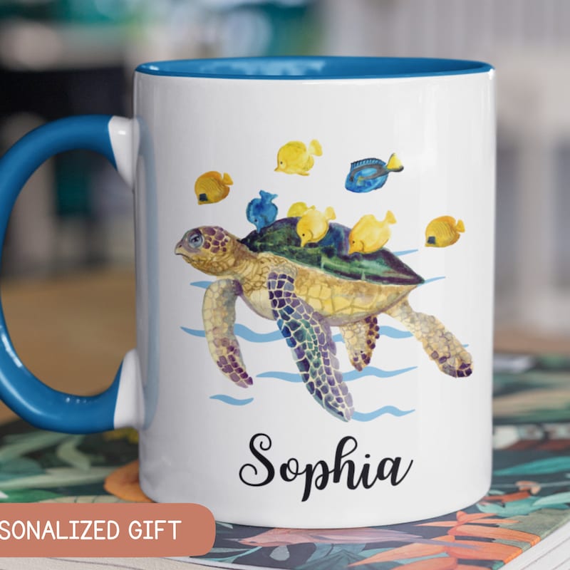Turtle Mug - Etsy