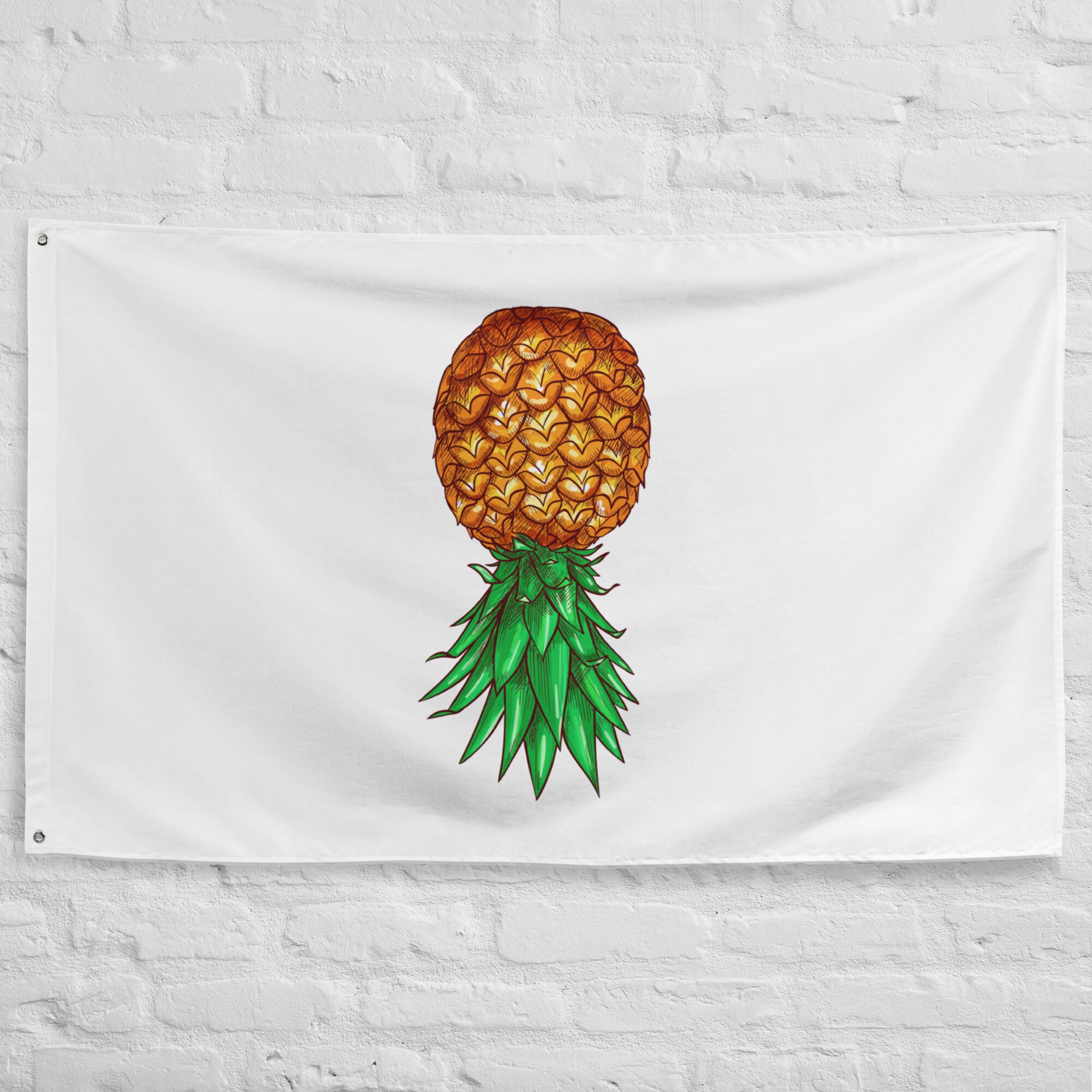 Secret Pineapple Flag Swinger Party Flag Upside Down - Etsy