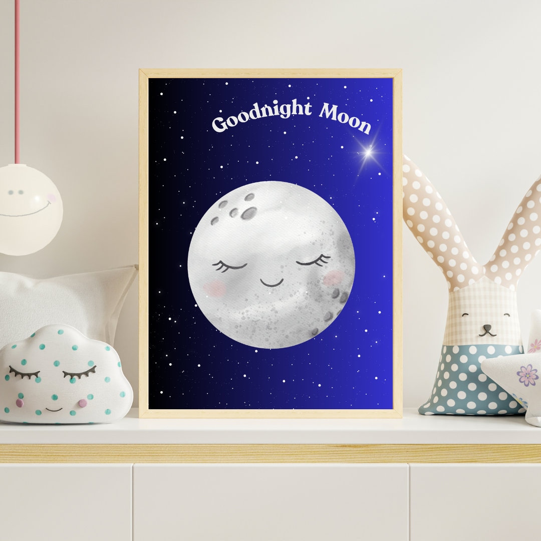 Goodnight Moon Nursery Book Inspired Print - Etsy