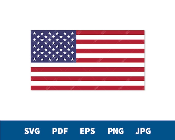 Flag of USA United States of America svg pdf eps png | Etsy