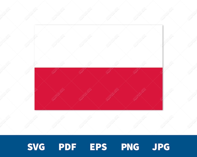 Flag of Poland Svg Pdf Eps Png Jpg - Etsy