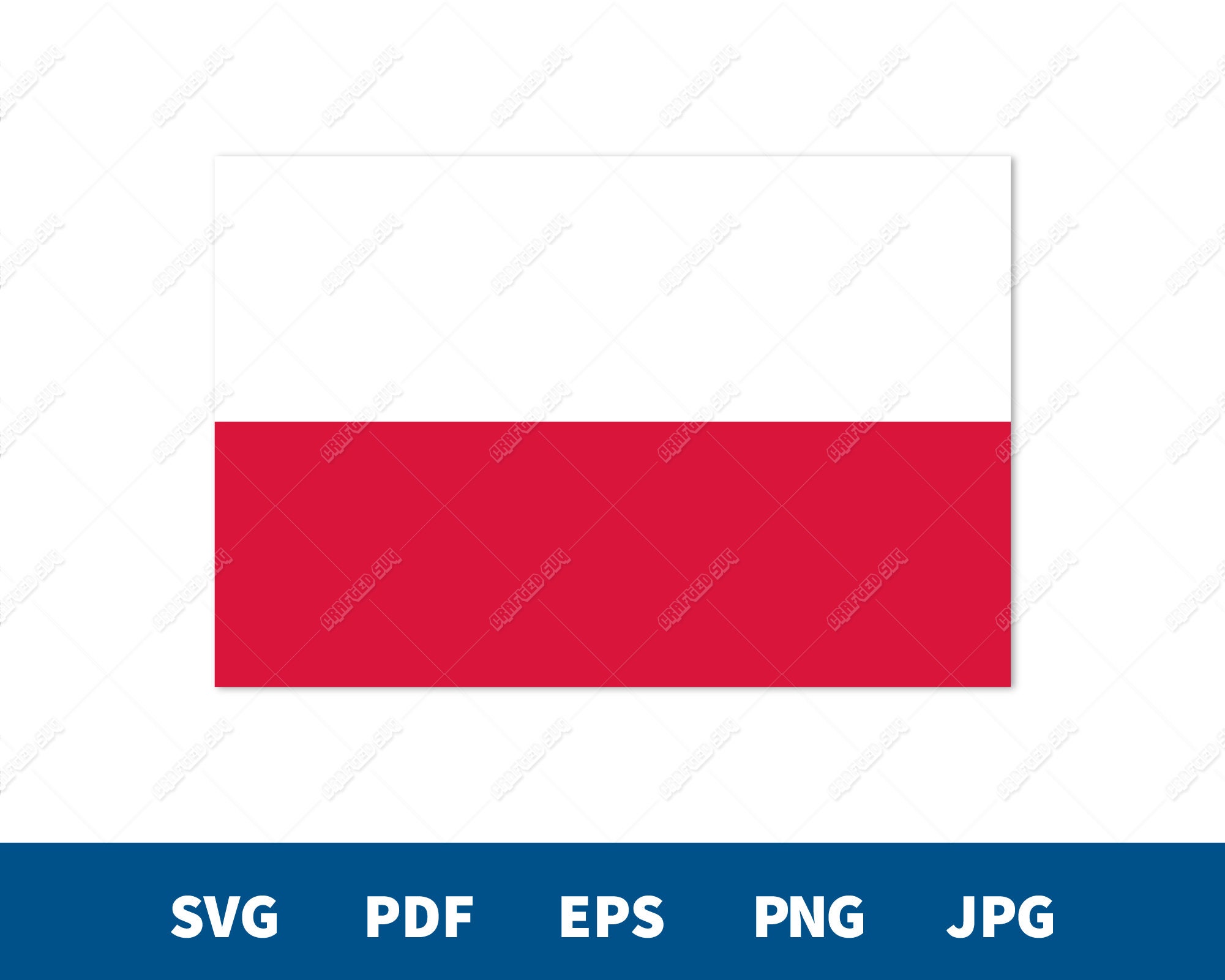 Flag of Poland | Svg - Pdf - Eps - Png - Jpg - Etsy