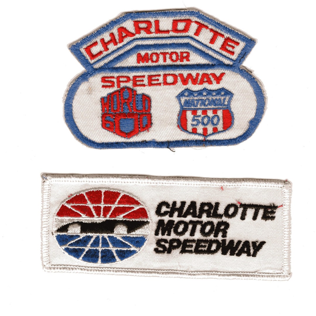Vintage Pair of Charlotte Motor Speedway Sew on Racing Patches - Etsy