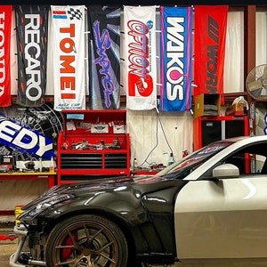 JDM Nobori Flags Premium Nismo Greddy Nissan Skyline GTR Omori Factory ...