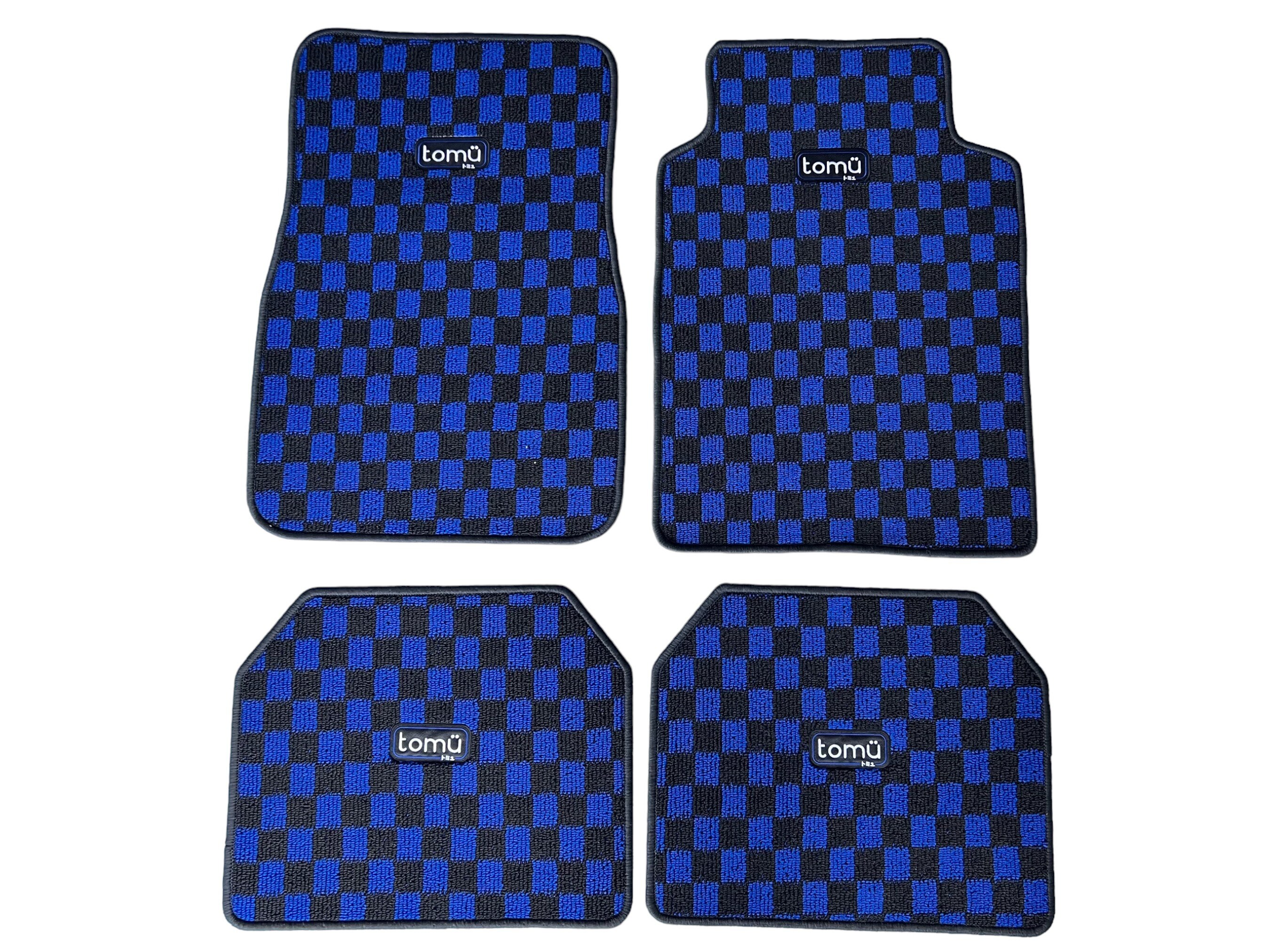 JDM Akashi Tomu Checkered Floor Mats BLUE - Etsy