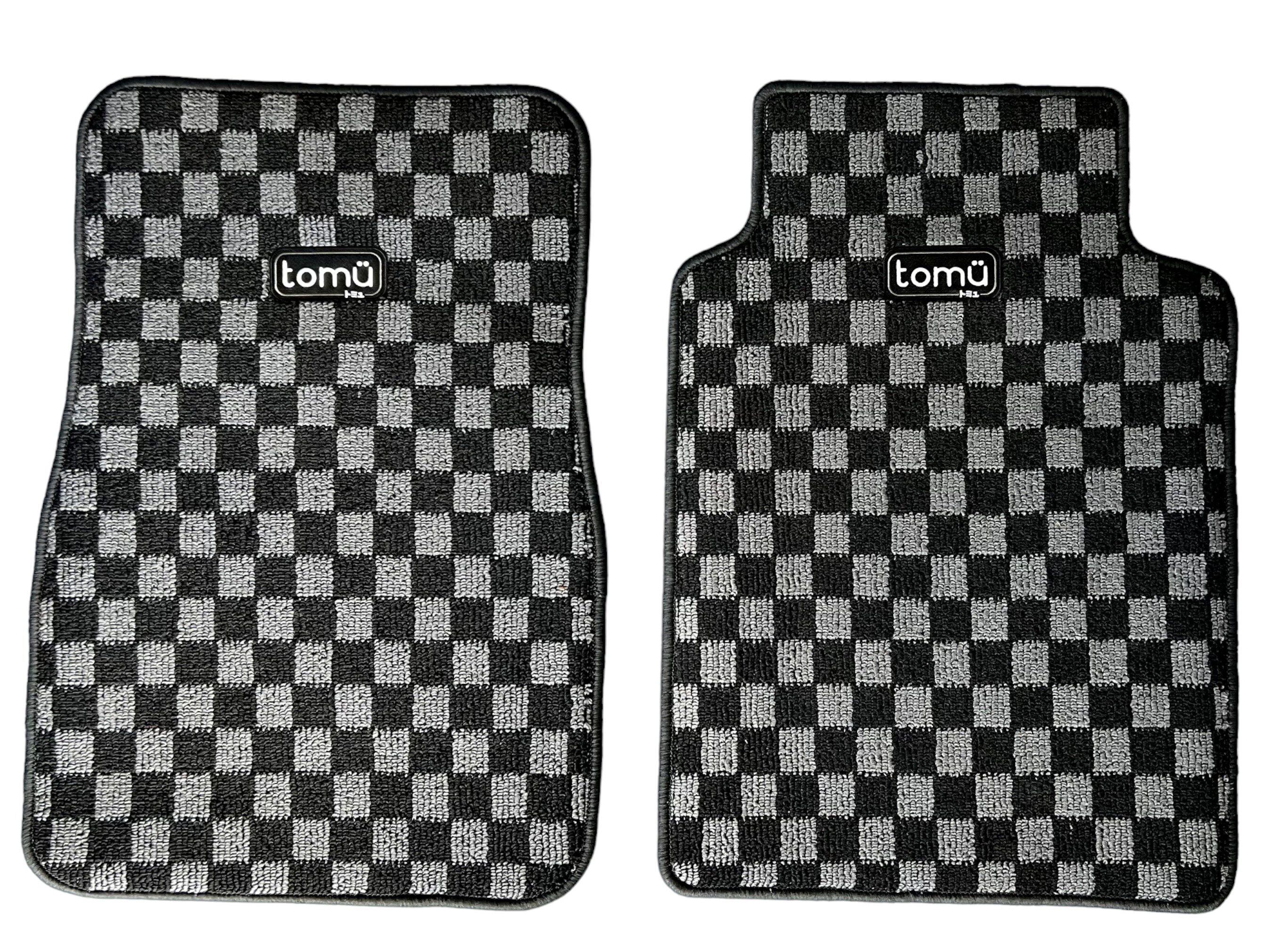 JDM Akashi Tomu Checkered Floor Mats GREY - Etsy