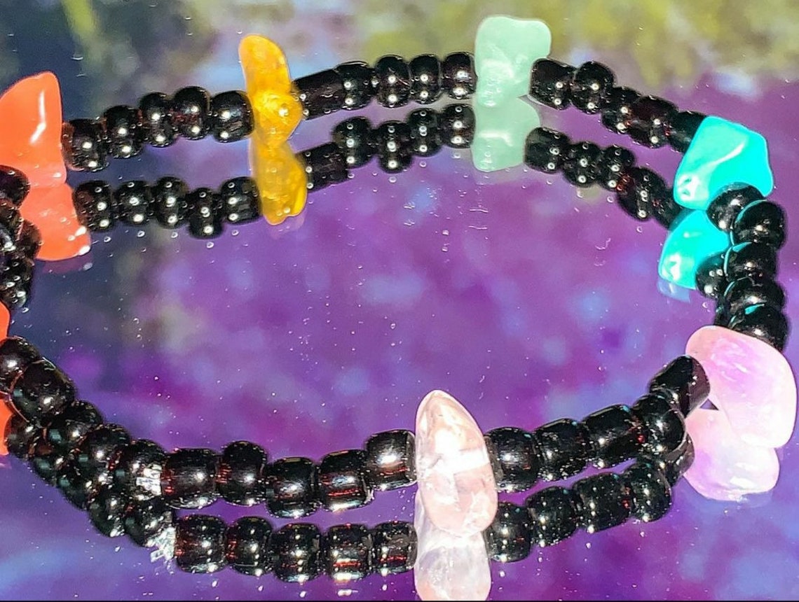 White With Rainbow Crystals, Black With Rainbow Crystals - Etsy