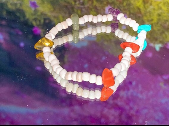 White with rainbow crystals black with rainbow crystals | Etsy