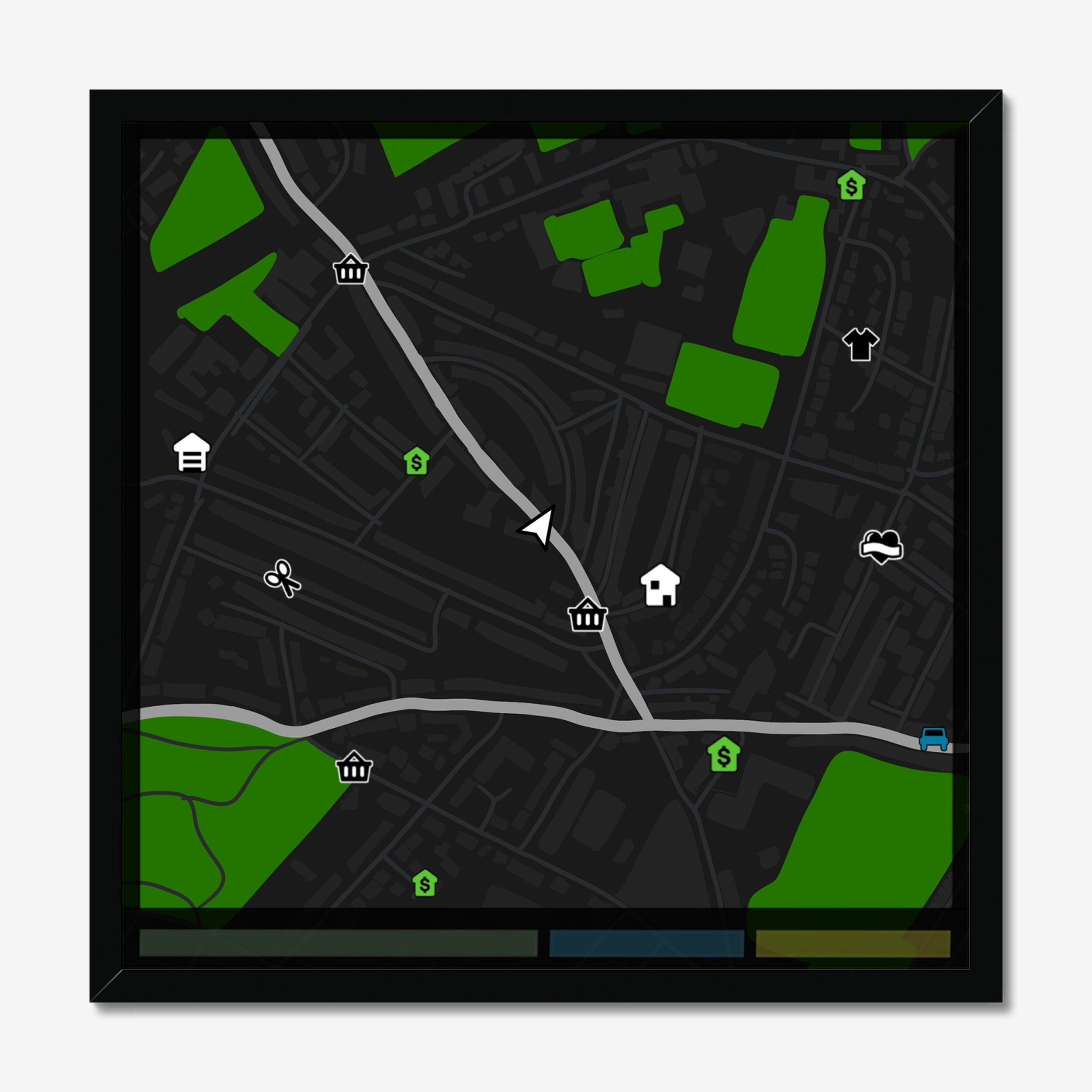 Custom Gaming Map Prints Make Your HOME a GTA V Map GTA 5 Custom Map ...
