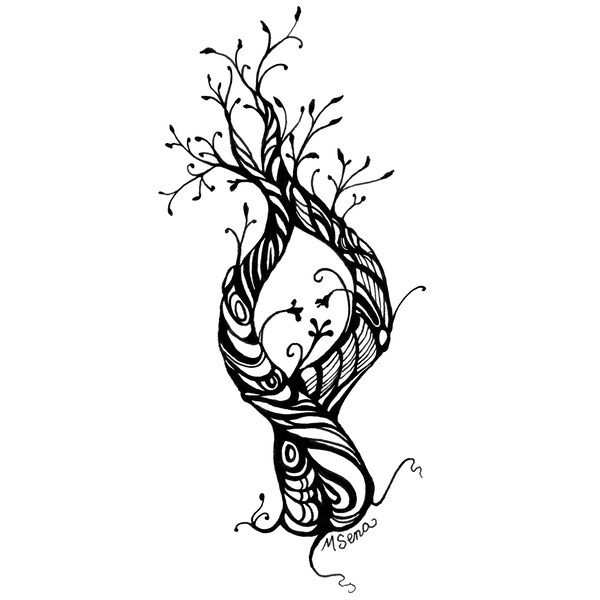 Intertwined Tree Art - Etsy