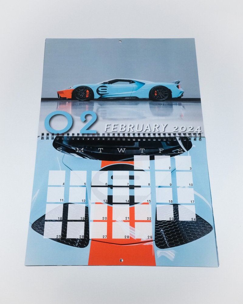 2024 Car Calendar | Hanging Calendar | Car Photography | 11x8.5 In - Etsy