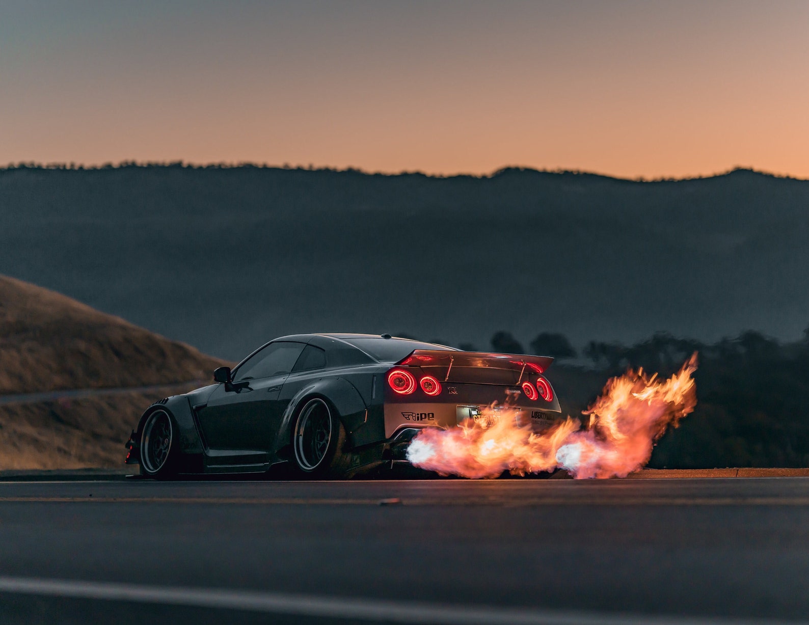 Liberty Walk GTR Aka GTRRARI Aka the Flamethrower (20x16in) Poster ...