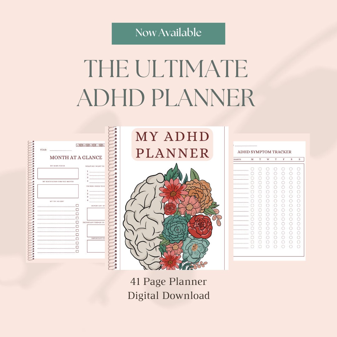 ADHD Planner (instant Digital Download) - Etsy