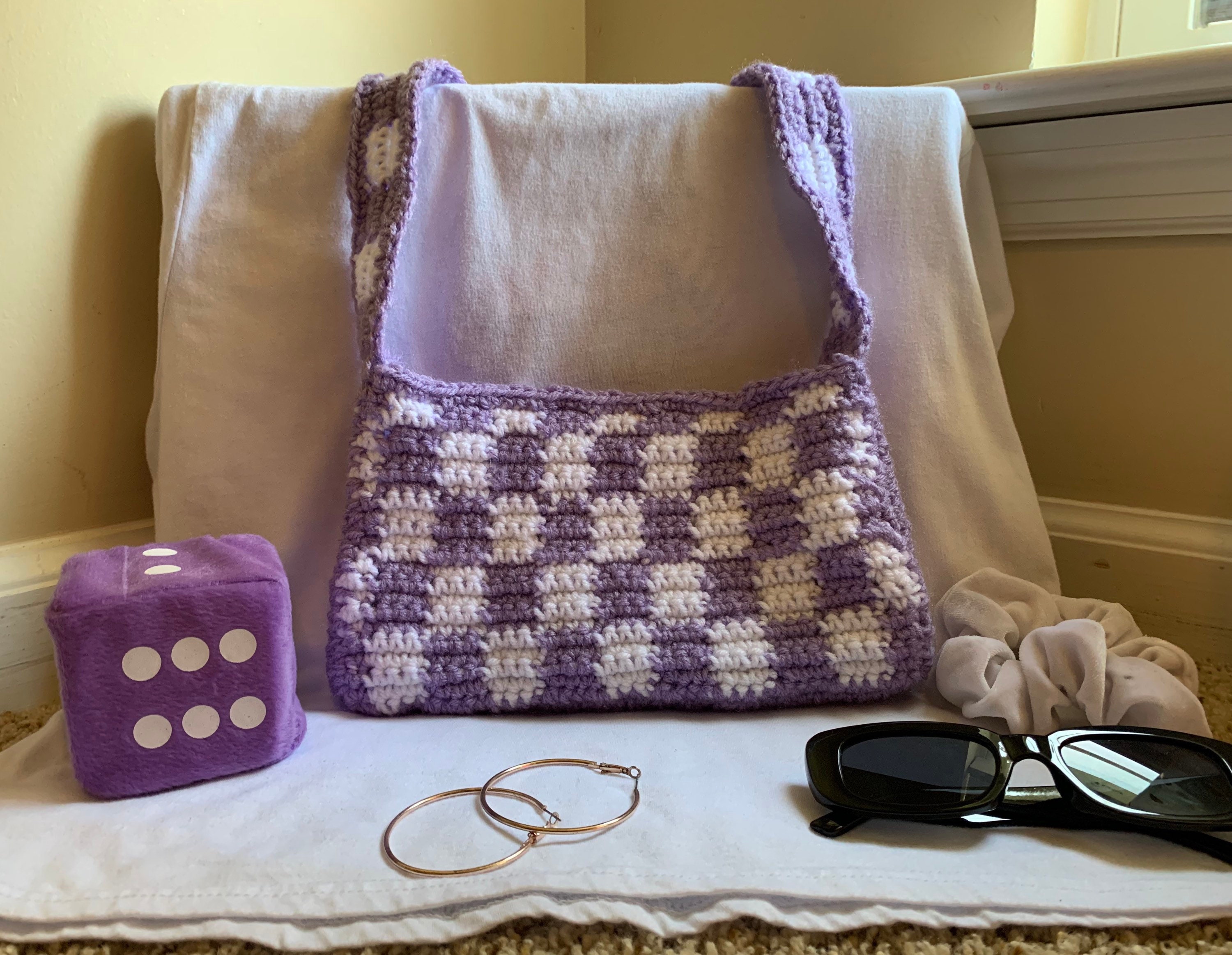 Checkered Purse - Etsy