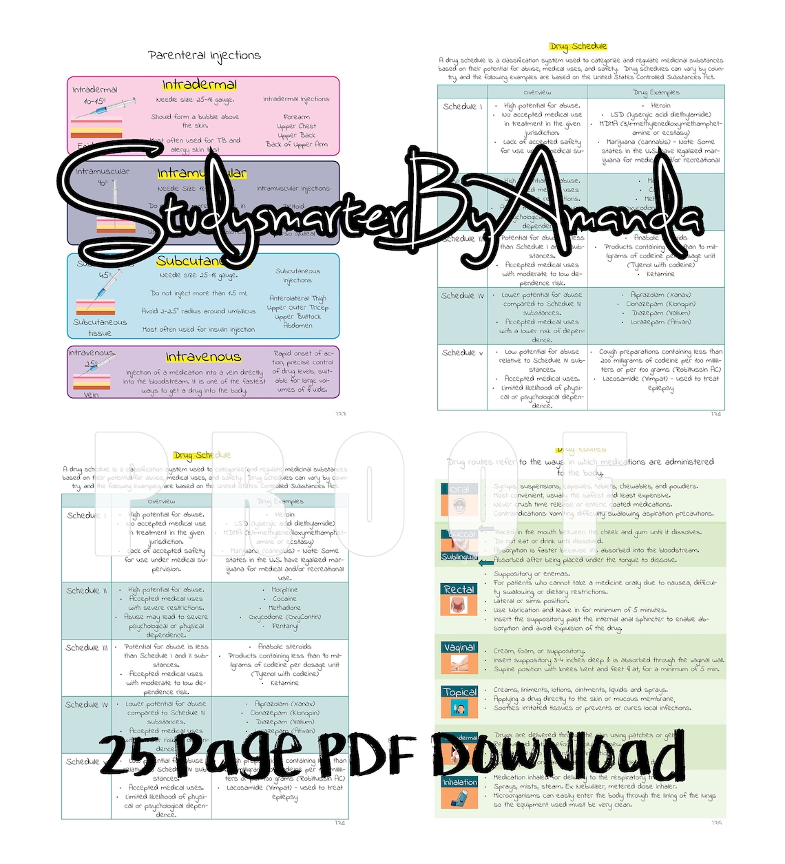 Medication Administration Nursing Notes - Etsy