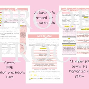 Infection Control Nursing Notes - Etsy