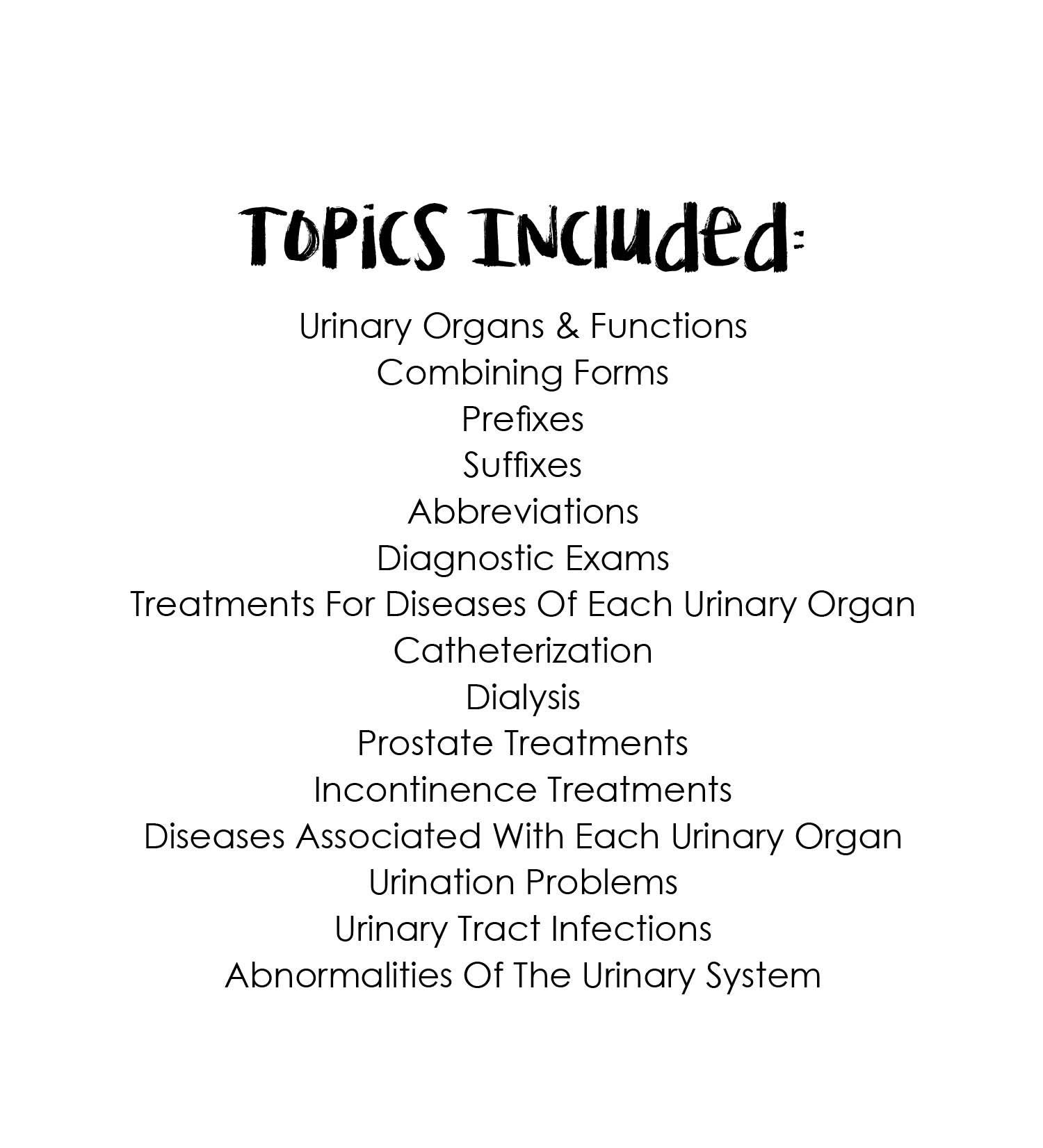 Urinary System Medical Terminology - Etsy