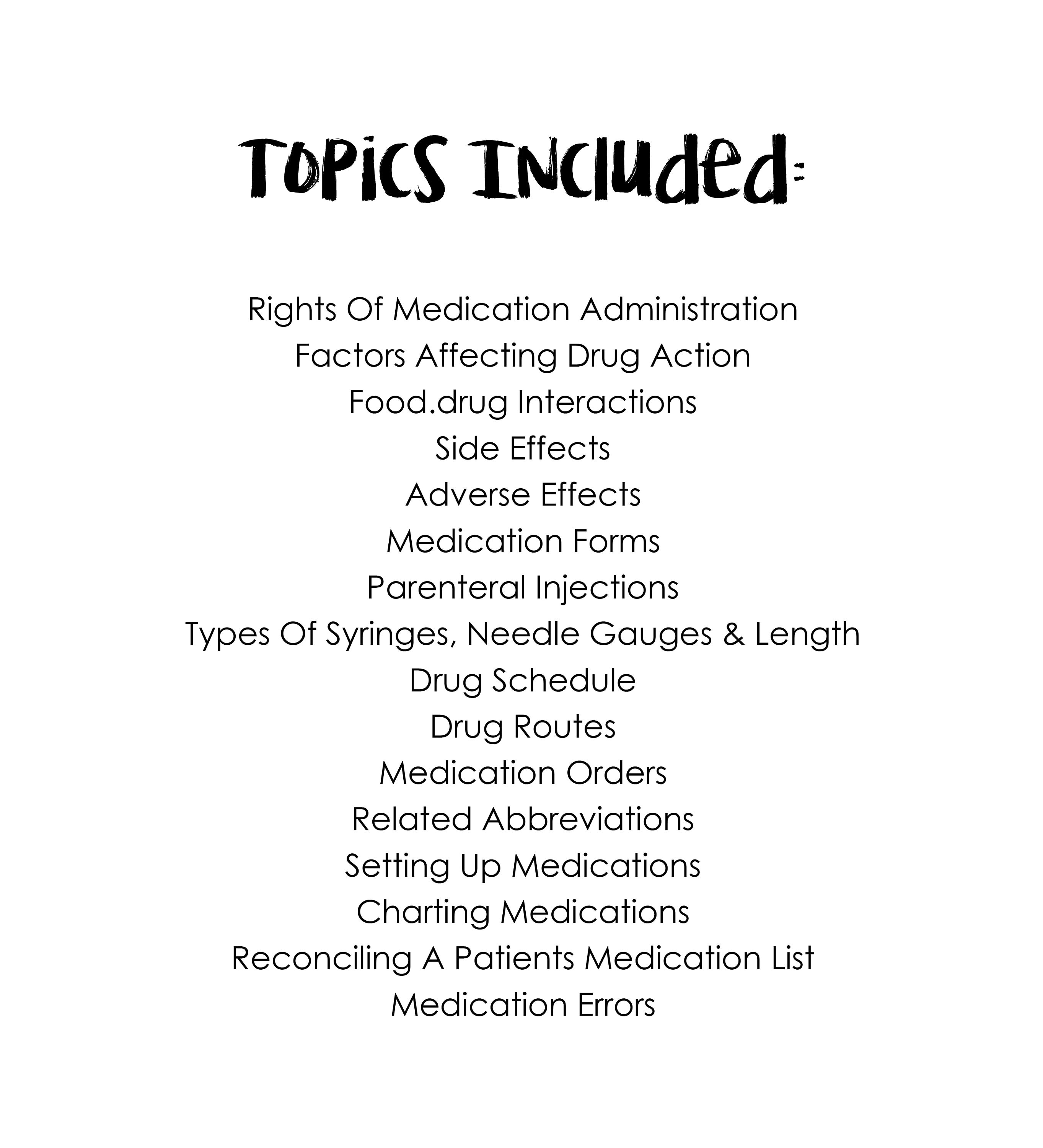 Medication Administration Nursing Notes - Etsy