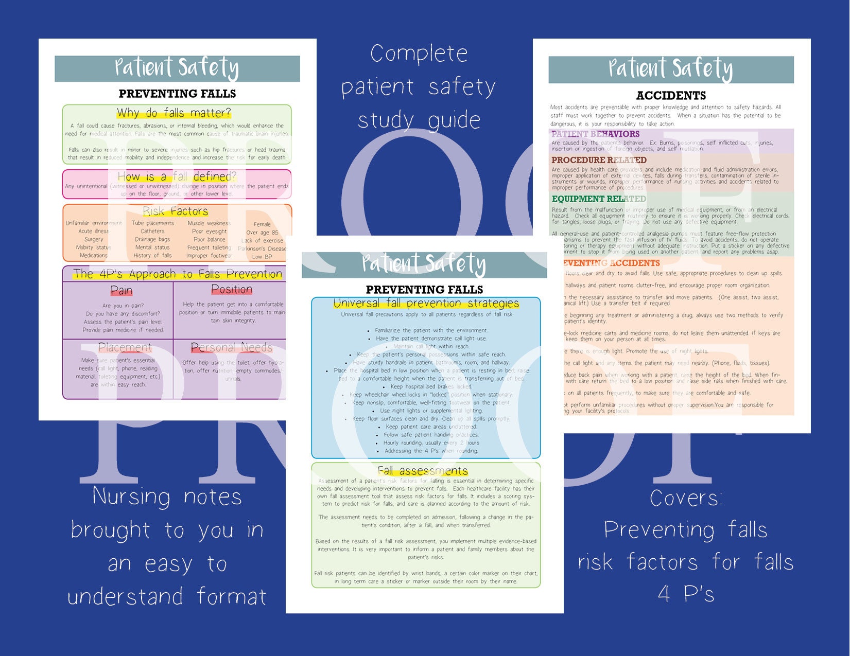 Patient Safety Nursing Notes - Etsy