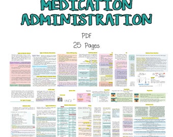 Medication Dosage Math Calculation and Administration, Nursing Notes ...