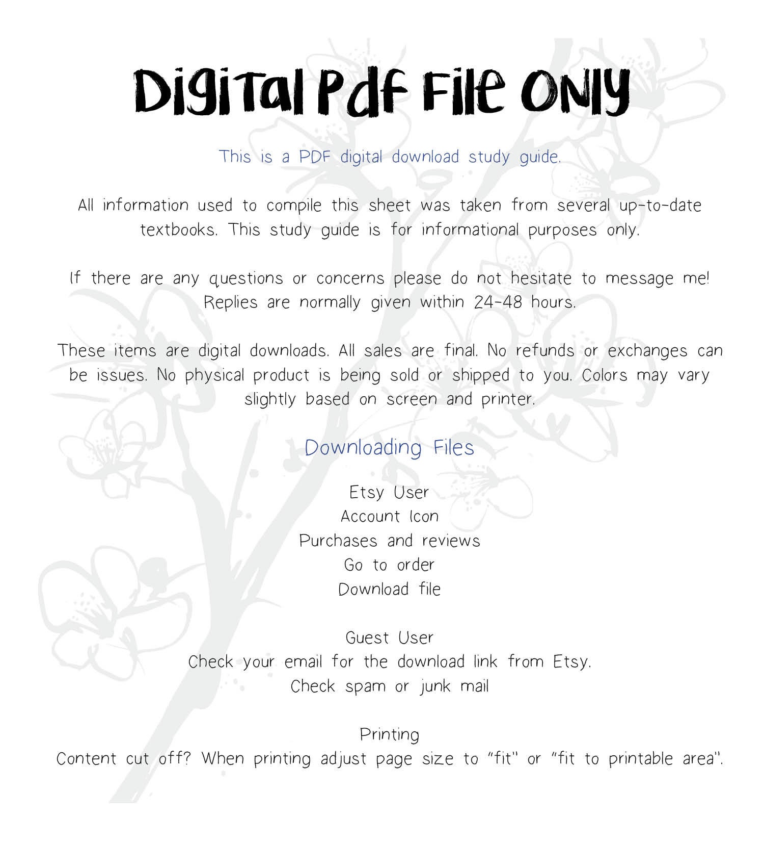 Infection Control Nursing Notes Etsy