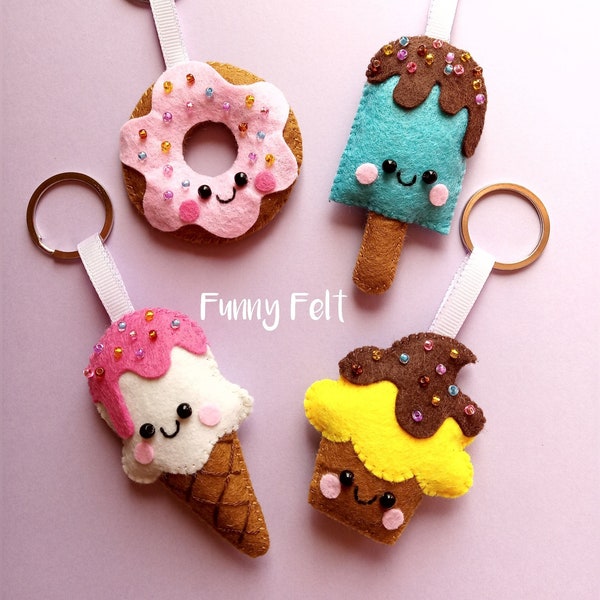 Felt Keychain - Etsy