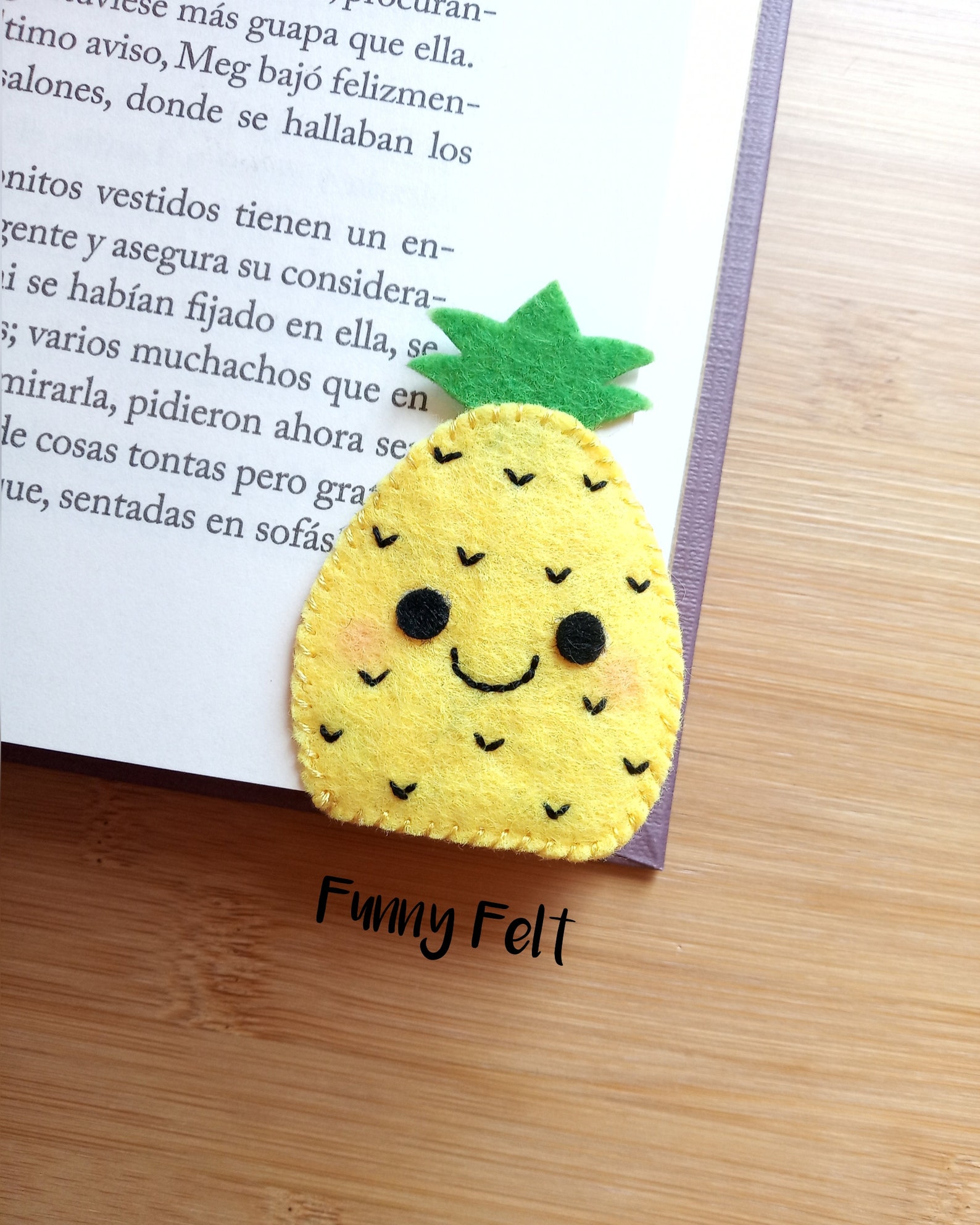 Fruit Felt Bookmark, Kawaii Handmade Bookmark, Cute Felt Bookmark ...