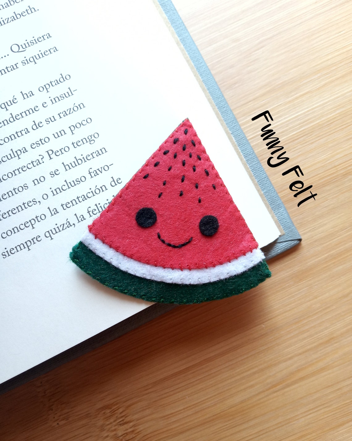 Fruit Felt Bookmark, Kawaii Handmade Bookmark, Cute Felt Bookmark ...