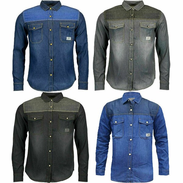 Snap Button Denim Shirt - Etsy