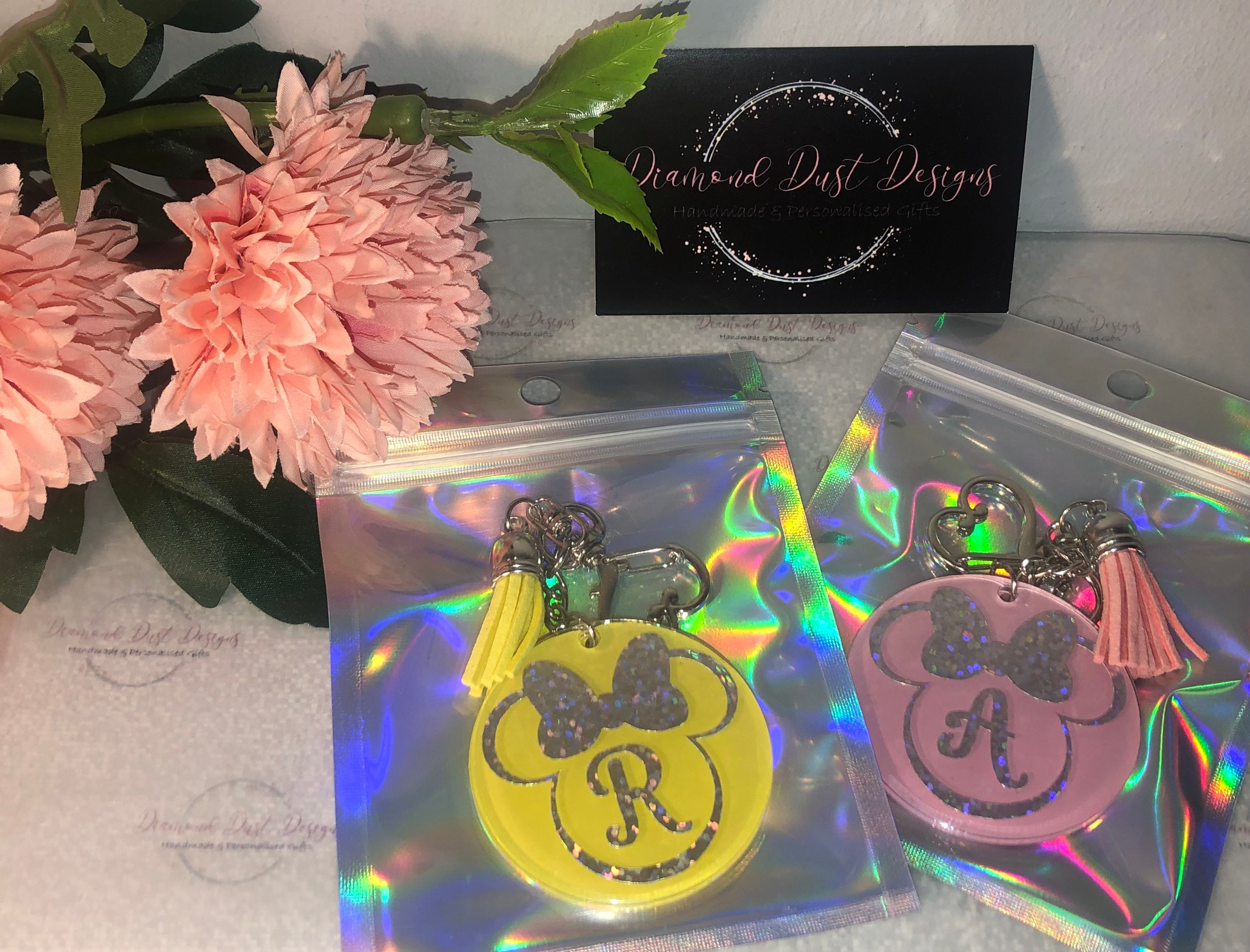 Minnie Mouse Keyring - Etsy