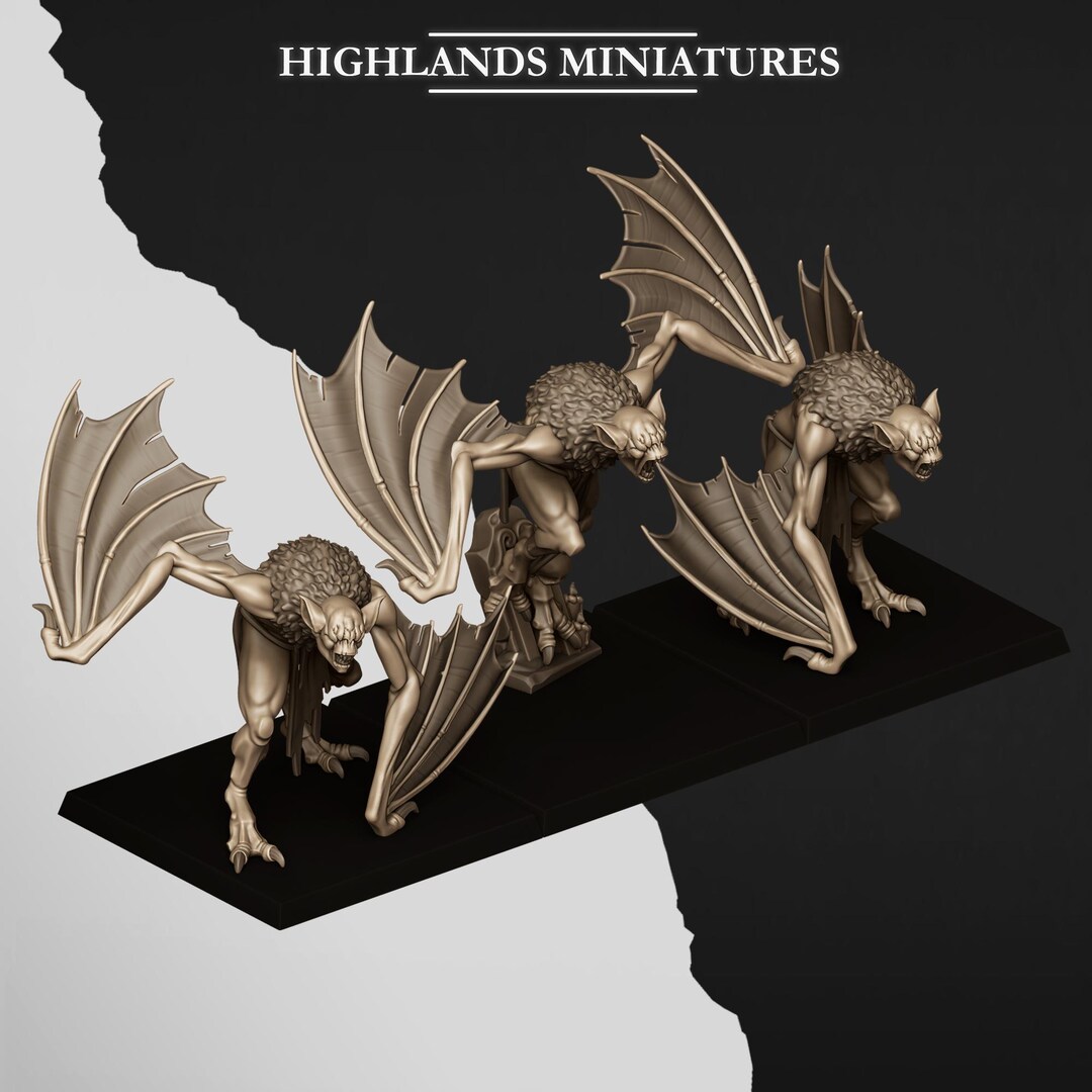 Transilvanya Crypt Bat Monster Unit Wargaming Scale Undead Models by ...