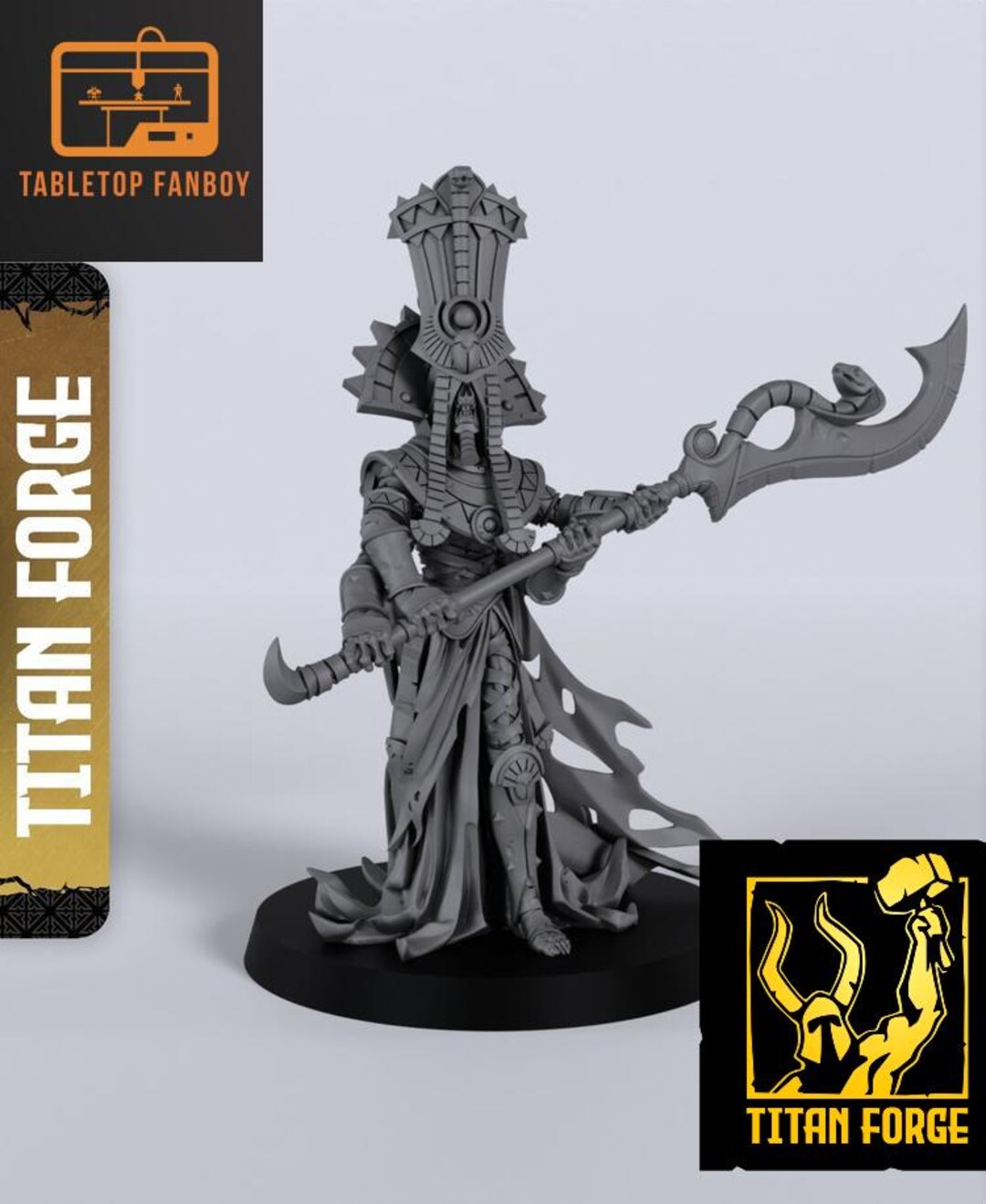 Mummified Sand Lord Mummy Miniature 28mm or 32mm Scale by Titan Forge ...