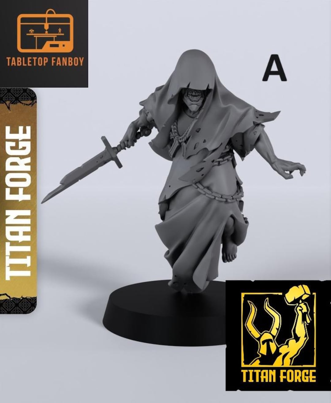 Ghost NPC Monster Miniature 3 Variants 28mm or 32mm Scale by Titan ...