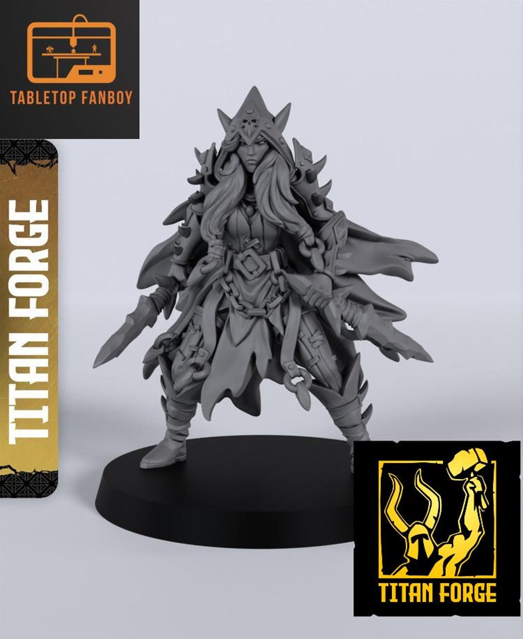 Mor-zhal Deathbringer Elf Death Knight Miniature 28mm or 32mm Scale by ...