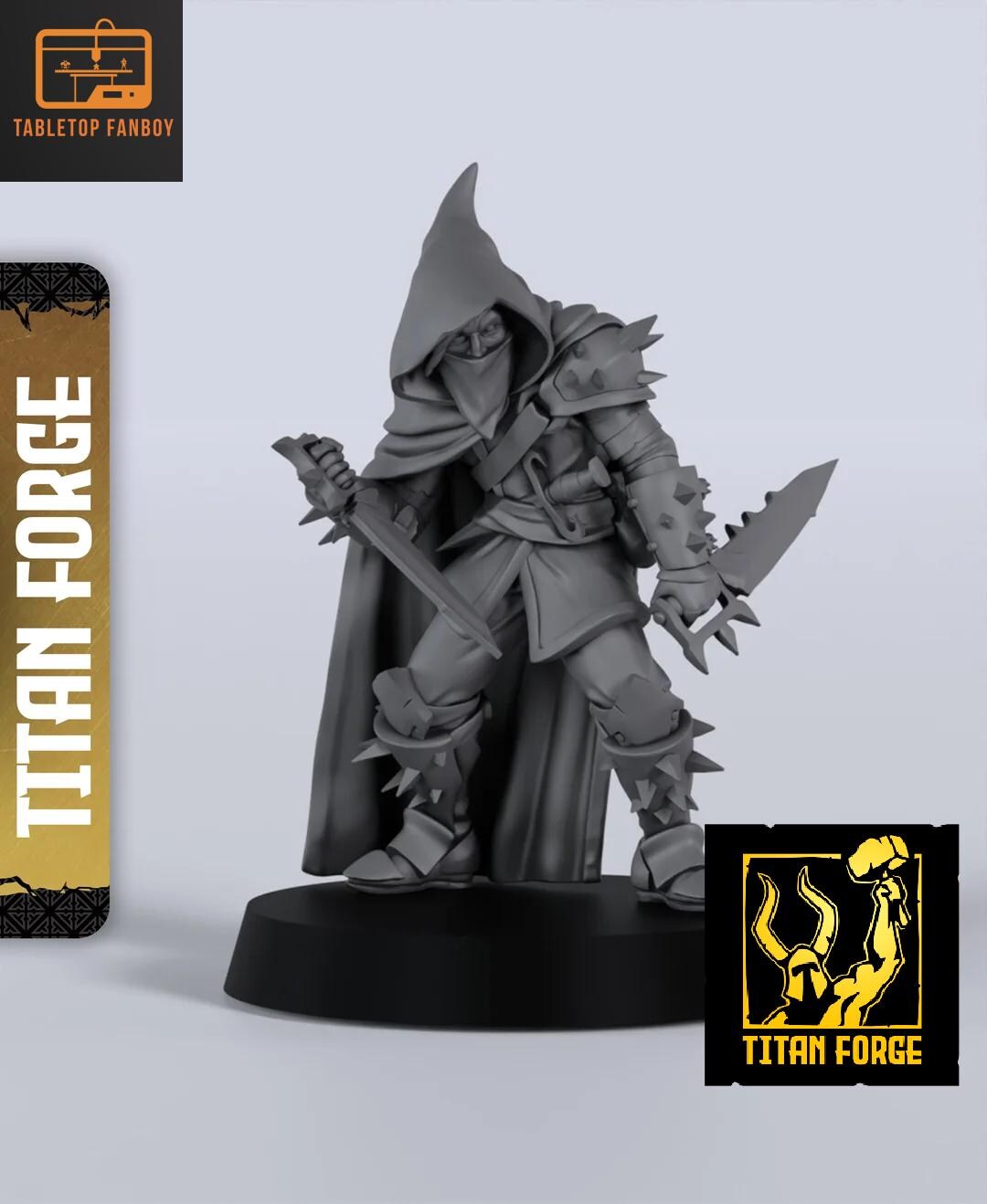 Guttershade Manhunter Rogue Miniature 28mm or 32mm Scale by Titan Forge ...