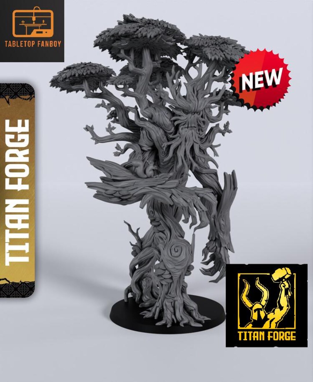 Sylvan Tree Father Titanforge Wood Elf Ent Miniature 28mm or 32mm Scale ...